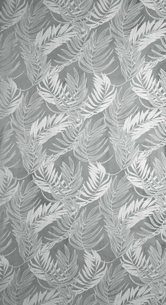 ZATEMŇOVACÍ ZÁVĚS NA KROUŽCÍCH VERA 140X250 CM LISTY