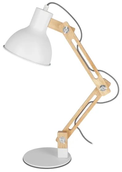 Stolní lampa 1xE27/40W/230V bílá