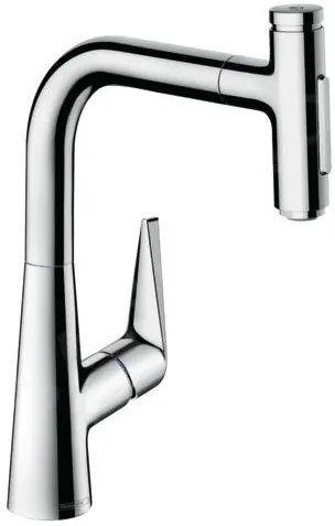 Hansgrohe Talis Select M51, dřezová baterie M5117-H220 s výsuvnou sprškou, sBOX, chromová, HAN-73868000
