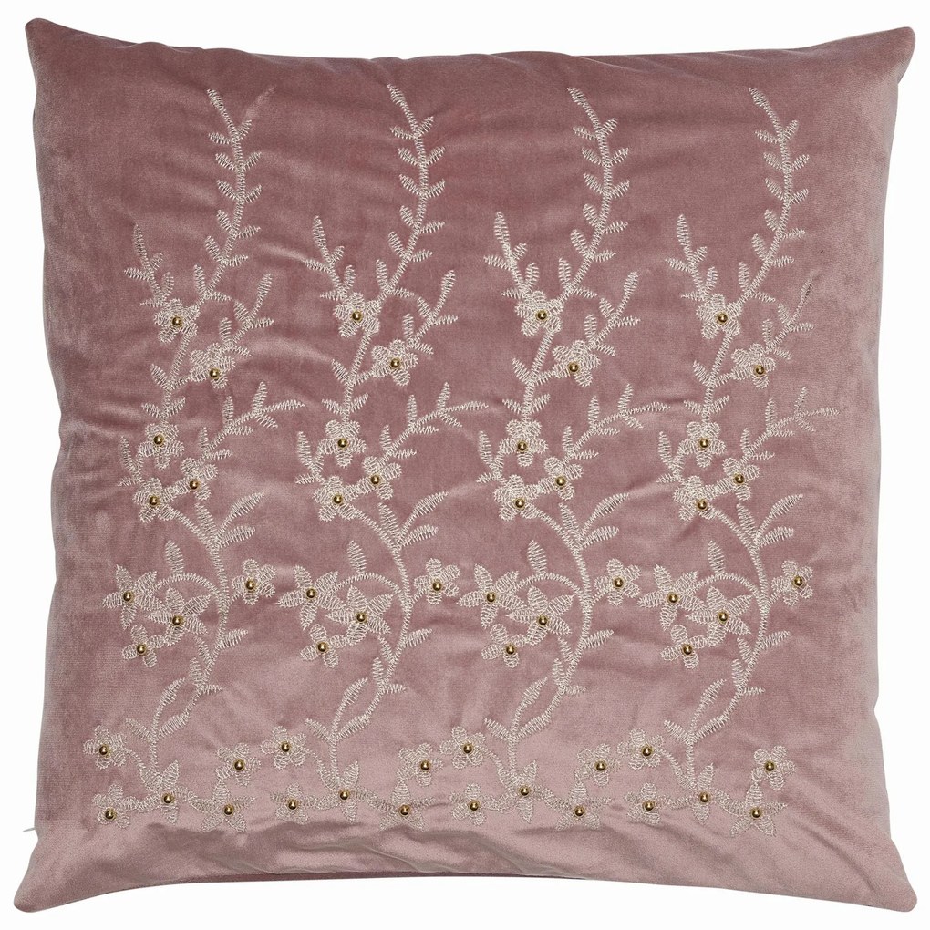 GREEN GATE Povlak na polštář Lavender Flower Velur 50x50, fialová barva, textil