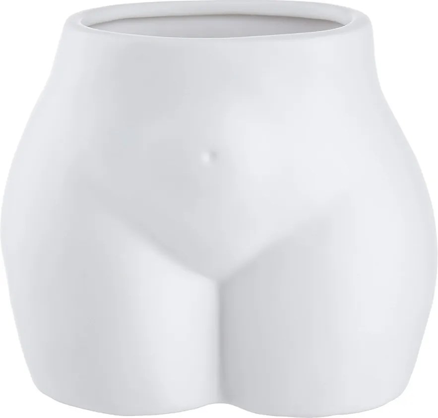 Váza/květináč 13 cm - bílá
