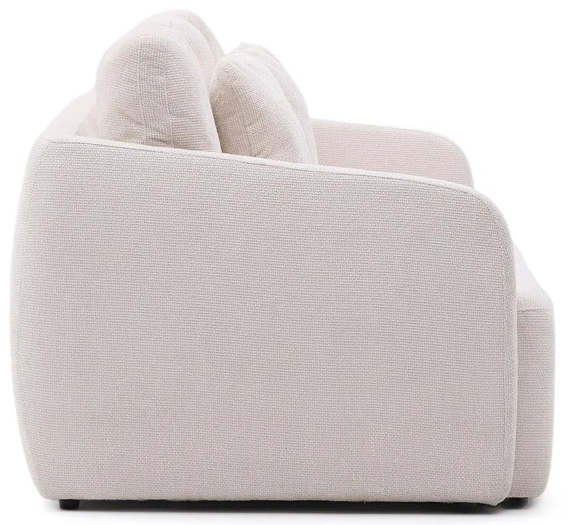 Krémová žinylková rozkládací pohovka 225 cm Laira – Kave Home