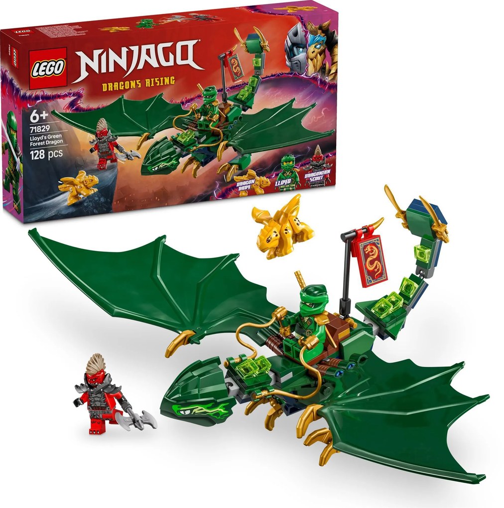 Lego ninjago 71829 lloydův zelený lesní drak 5702017815640