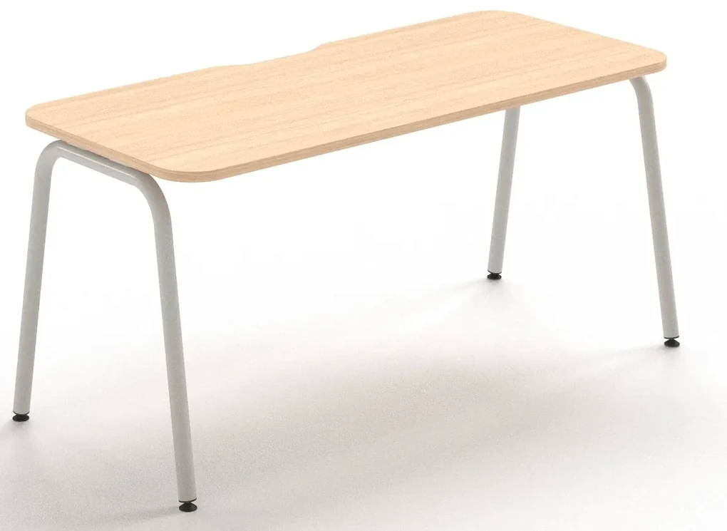 NARBUTAS - Stůl ROUND se zaoblenými rohy 140x80 - posuvná deska | BIANO