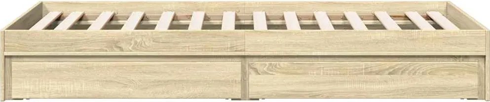 Rám postele se zásuvkami dub sonoma 90x190 cm kompozitní dřevo 3280708