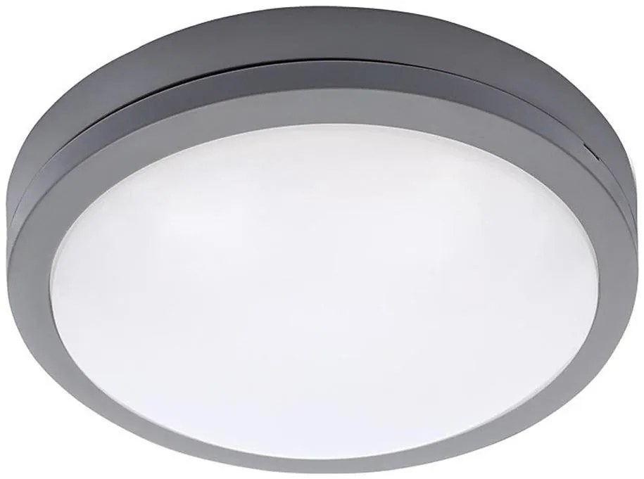 Brilagi - led venkovní stropní svítidlo 20 w průměr 23 cm ip54 antracit