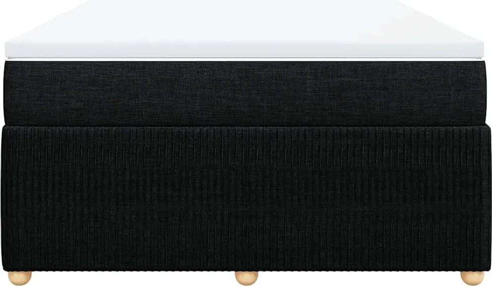 Box spring postel s matrací černá 140 x 190 cm textil 3285569