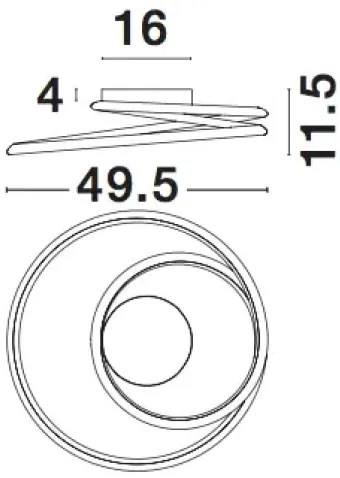 LED stropní svítidlo Plasence