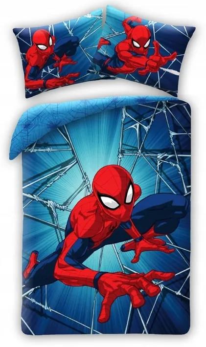 Bavlněné povlečení Spiderman Mezi vlákny 140x200/70x90cm