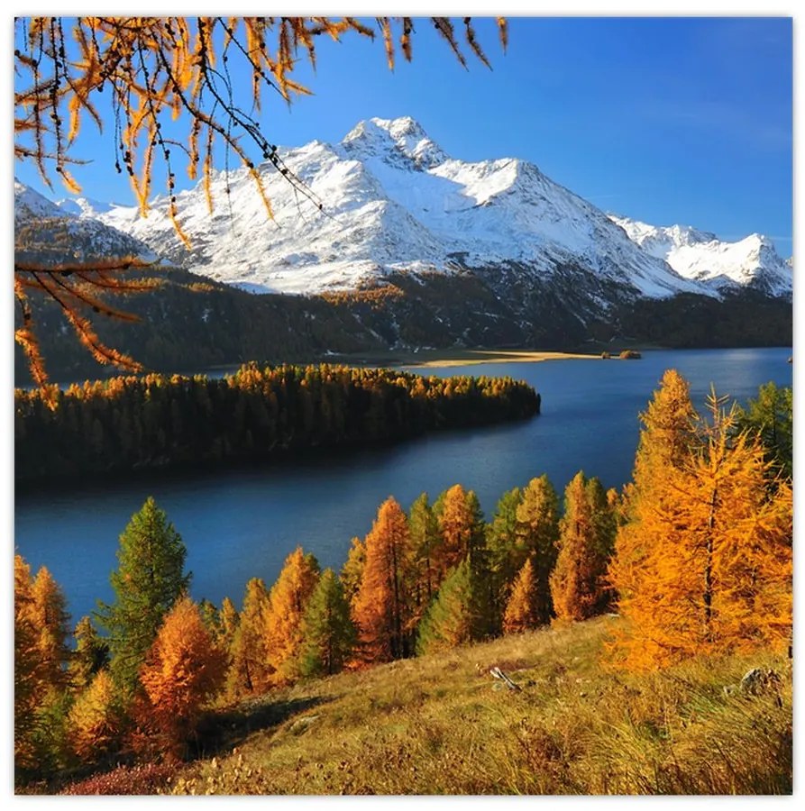 Obraz - Podzim v Alpách (30x30 cm)