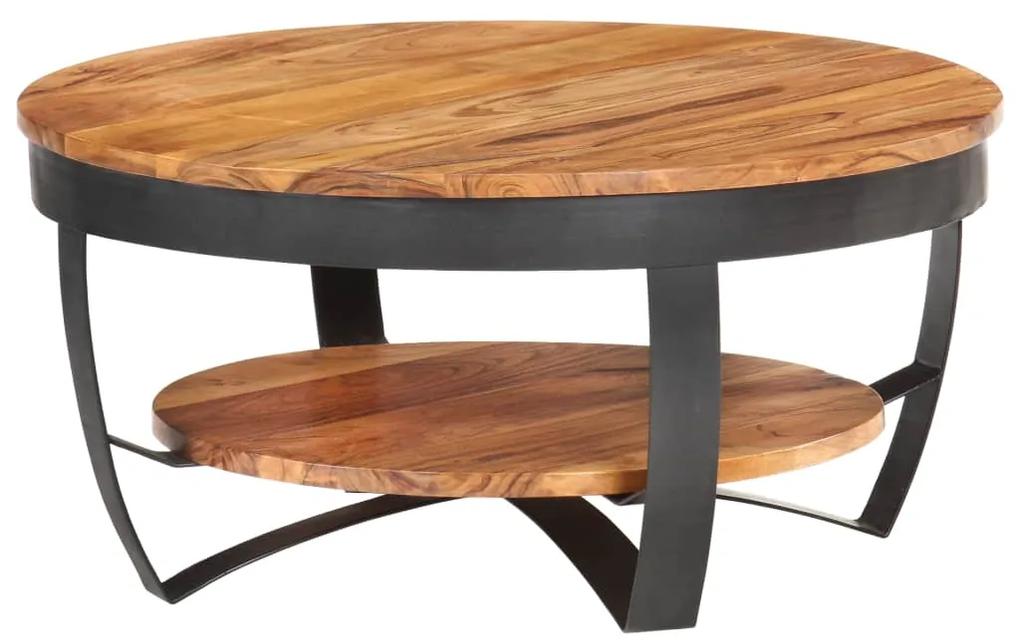 289616 vidaXL Konferenční stolek 65 x 65 x 32 cm masivní akáciové dřevo