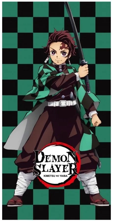 Plážová osuška Zabiják démonů - Demon Slayer - 100% bavlna - 70 x 140 cm