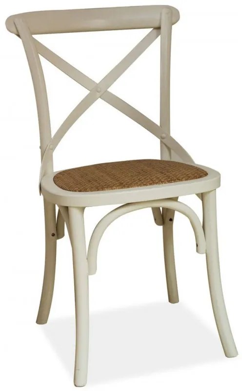 Casarredo Jídelní dřevěná židle LARS bílá
