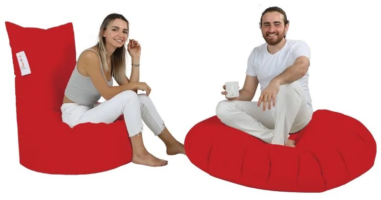 Atelier del Sofa Zahradní sedací vak Balina - Red, Červená