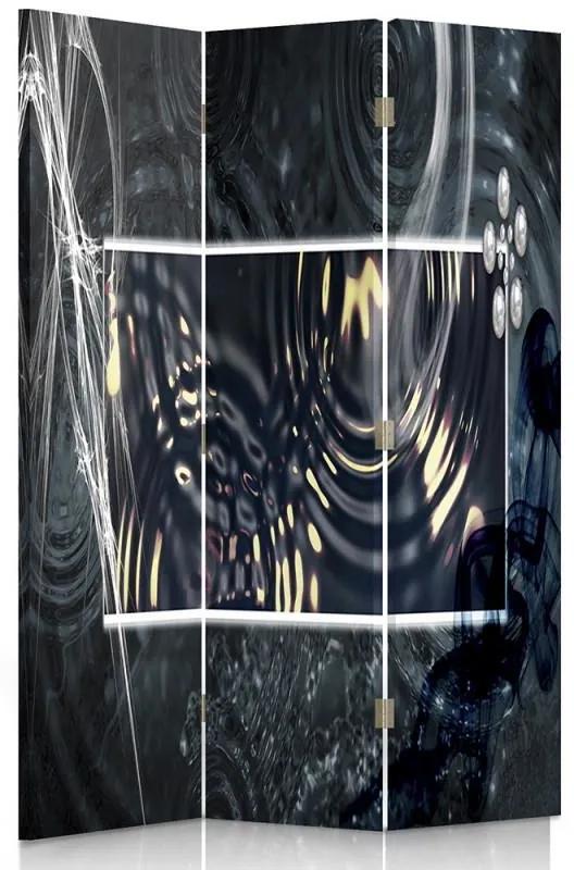 Paraván - Water Abstraction | trojdílný | oboustranný 110x150 cm