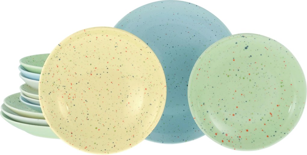 XXXLutz JÍDELNÍ SOUPRAVA Confetti 12dílné Creatable - Online Only nádobí - 007768057001
