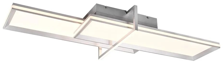 Trio 672110505 led přisazené stropní svítidlo charleston 1x21w+12w | 2600lm+1600lm | 3000k - hliník