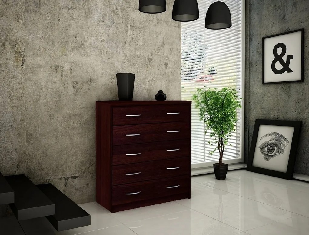 Casarredo - Komfort nábytek Komoda AGNES/HIT 5S wenge