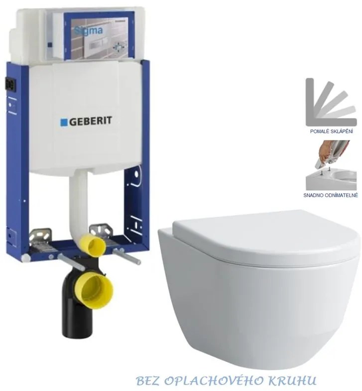 AKCE/SET/GEBERIT - SET Kombifix KOMBIFIX ECO pro závěsné WC, nádržka UP 320 bez Ovládací desky + WC LAUFEN PRO RIMLESS + SEDÁTKO 110.302.00.5 LP1