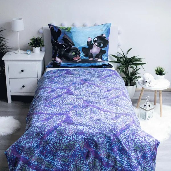 Jerry Fabrics Povlečení Jak vycvičit draka 140x200, 70x90 cm