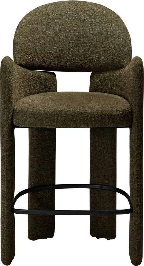 Khaki barová židle (výška sedáku 68,5 cm) Aole – DAN-FORM Denmark