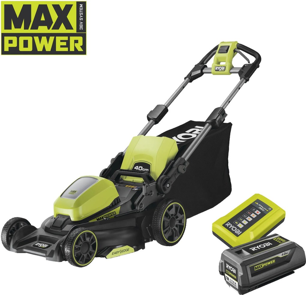 Ryobi RY36LM40A-140 36V bezuhlíková sekačka na trávu šířka záběru 40cm