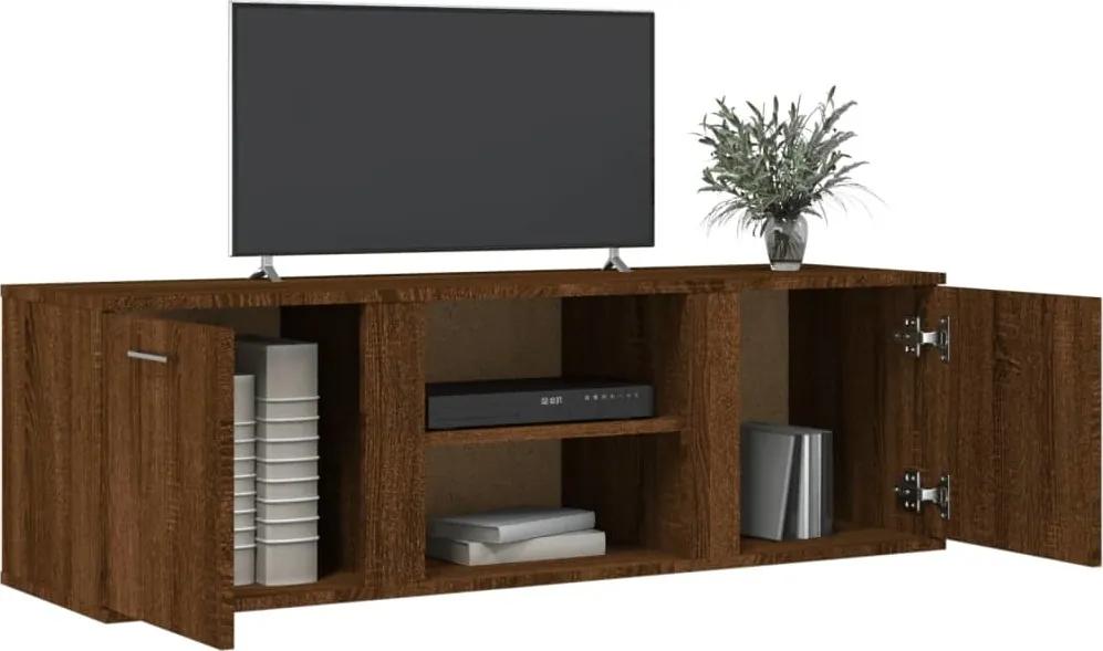 vidaXL TV skříňka hnědý dub 120 x 34 x 37 cm kompozitní dřevo [833558]