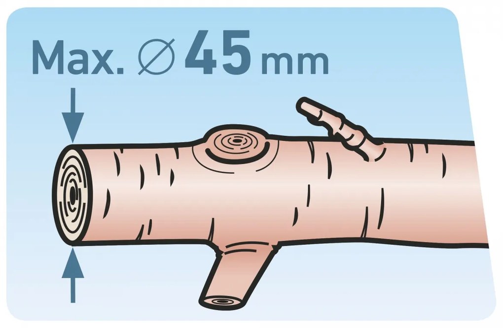 Nůžky na větve teleskopické převodové kovadlinkové, 670-940mm, HCS