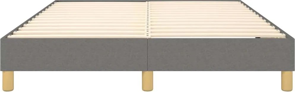Rám postele s boxspringem tmavě šedý 140 x 190 cm textil 3120607