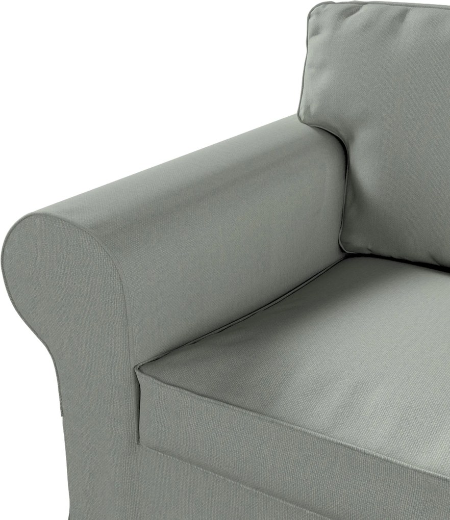 Potah na křeslo IKEA Ektorp barva modrá látka pletený vzor