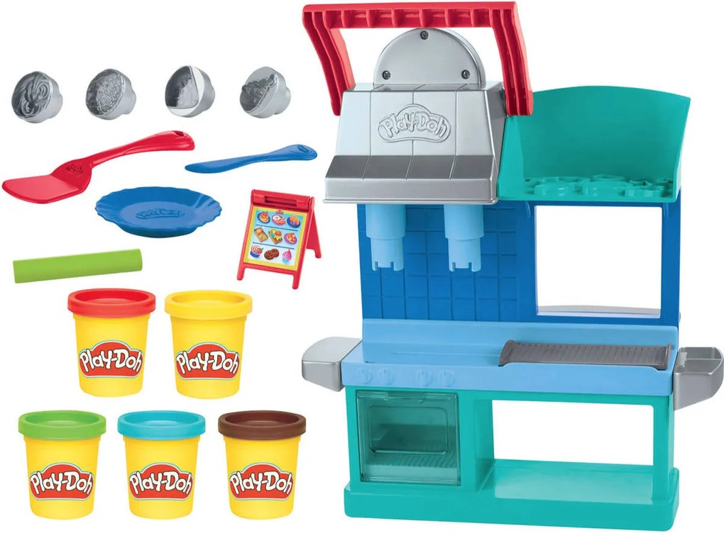 HASBRO PLAY-DOH Rušná restaurace kreativní set modelína 284g s nástroji 14f8107