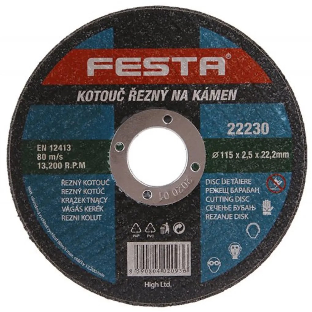 FESTA Řezný kotouč na kámen 115 mm