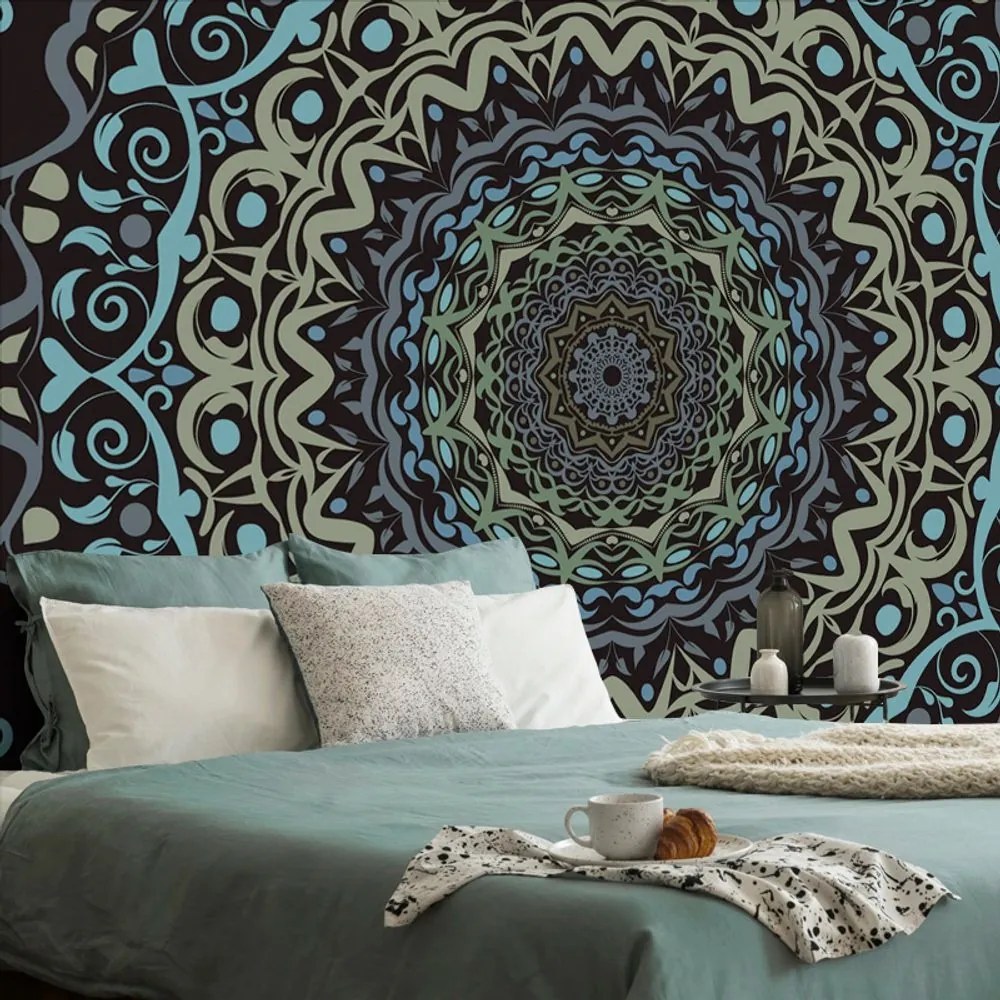 Samolepící tapeta abstraktní Mandala ve vintage stylu - 300x200 cm