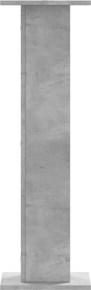 Stojany na rostliny 2 ks betonově šedé 30 x 30 x 95 cm kompozit 3307876