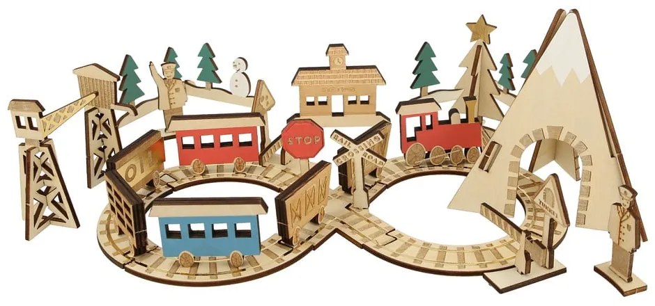 Adventní kalendář Railway Train – Meri Meri