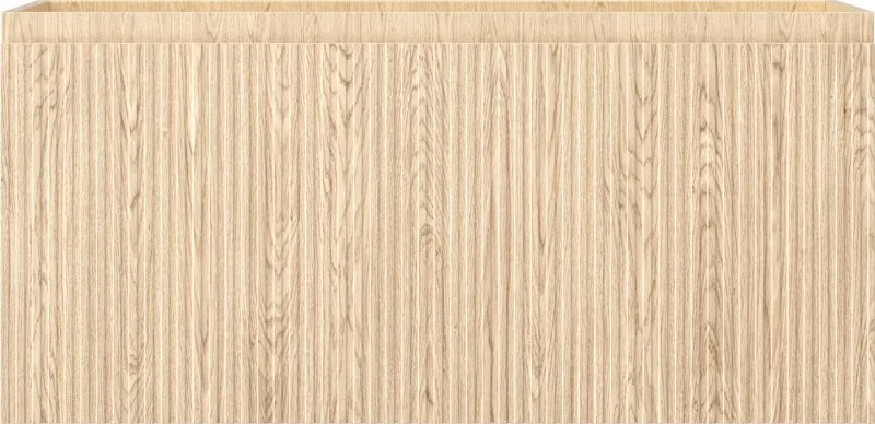 Mexen Rivel, koupelnová skříňka 100 cm, 1 zásuvka, drážkovaná, dub, 91A20-10047-1-BF81