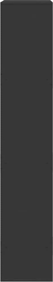 Knihovna černá 100 x 33 x 175 cm kompozitní dřevo 3309403