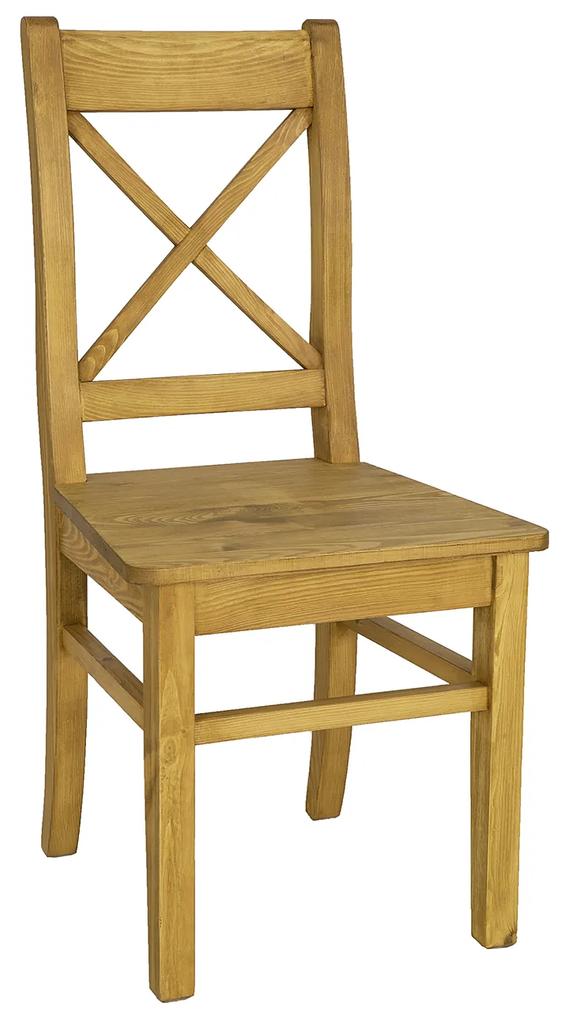 Drewmax KT702 - Dřevěná židle 46x97x51cm - Borovice, Rustikal