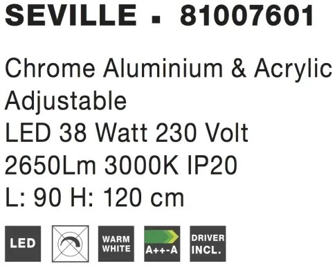 LED lustr Seville