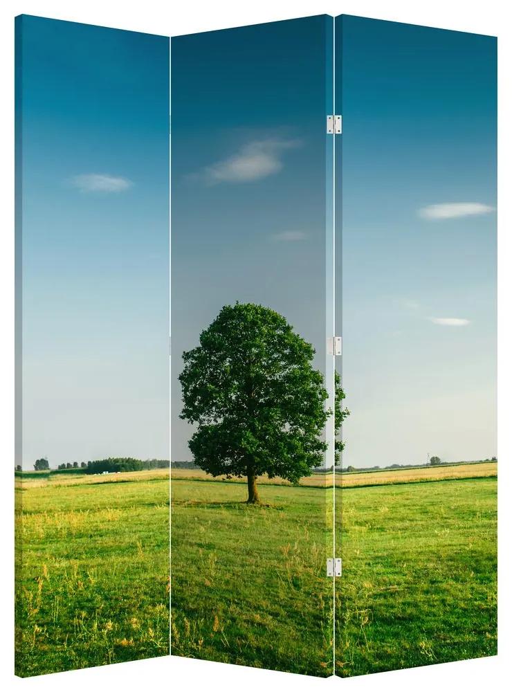 Paraván - Strom na louce (126x170 cm)