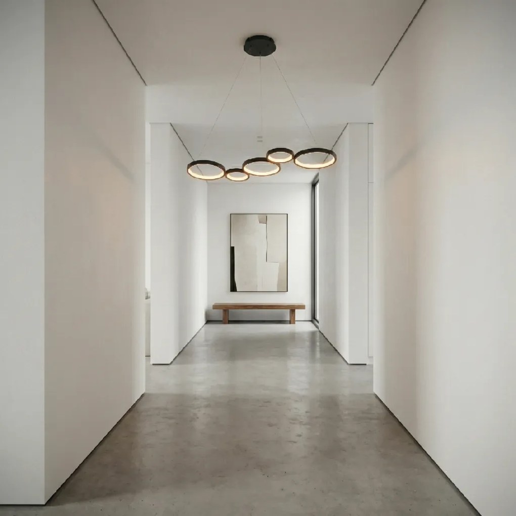 Toolight Rea, ZÁVĚSNÁ STROPNÍ LAMPA APP1923-CP BLACK, OSW-66065