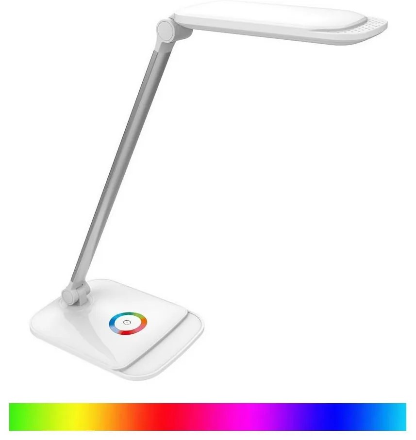 Platinet LED RGB Dotyková stmívatelná stolní lampa LED/18W/230V + USB PL0154