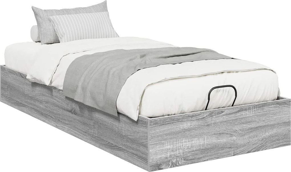 Ottoman postel Šedá Sonoma 203 x 100 x 25 cm Dřevěný materiál 3409250