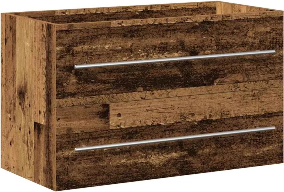 Skříňka pod umyvadlo 2 ks Staré dřevo 80 x 38,5 x 48 cm 3333135