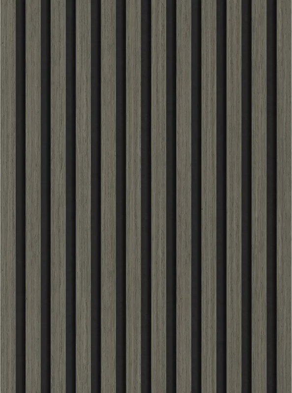 Mexen Lam-F, akustické stěnové lamely 275 × 30 cm, plstěný podklad 8 mm, technická dýha, dub onyxový, S105-275307-3015-010