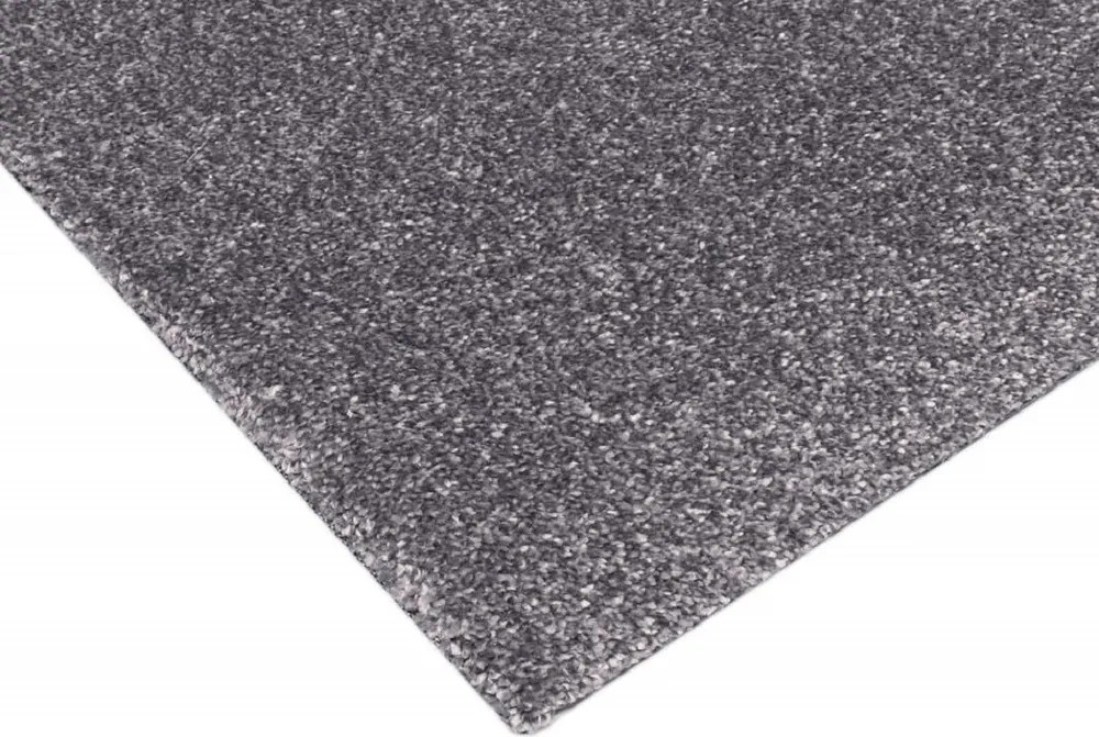 Condor Carpets, Metrážový koberec Sicily 176, na míru, šíře 5m, šedá, filc, ložnice