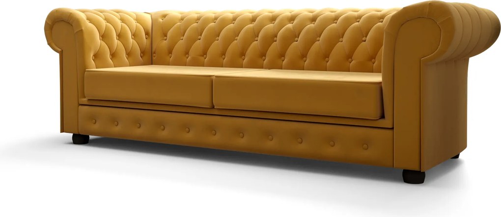 GRAND Pohovka LUXURY, dvojsedák Barva: VELVET 15, Rozkládání do lůžka: Ano