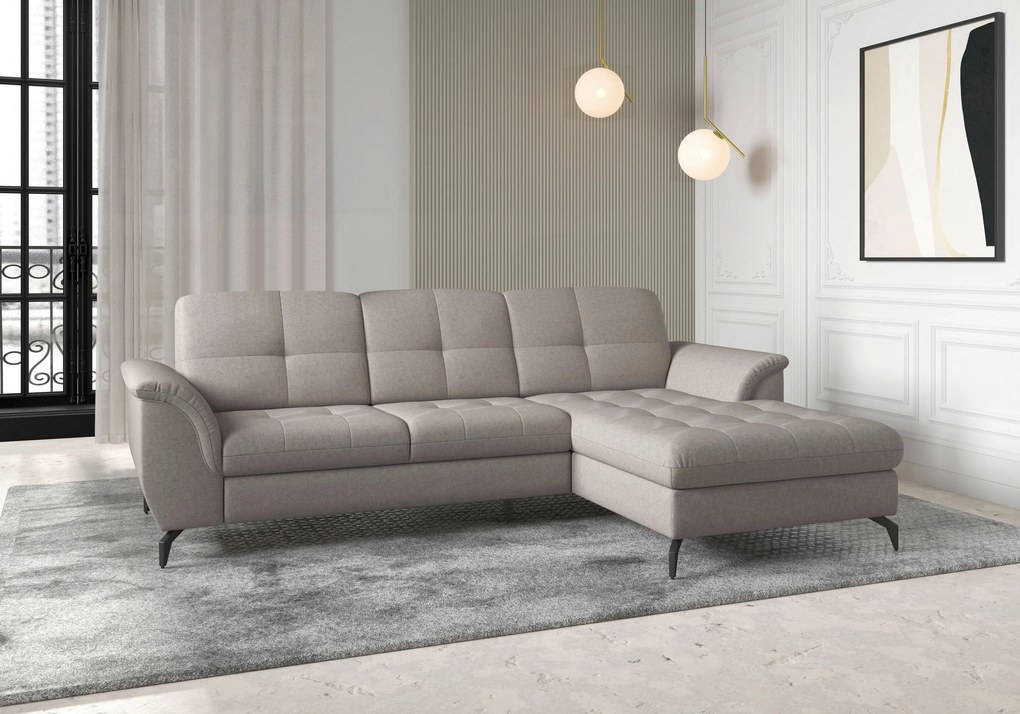XXXLutz ROHOVÁ SEDAČKA, textil, šedohnědá Sit & More - Sedací soupravy - 000144013313