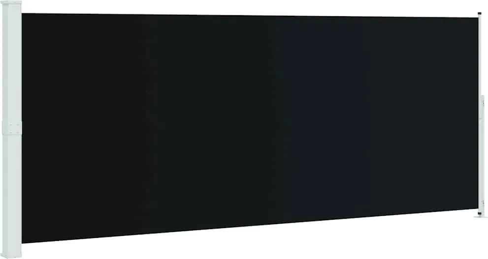 Zatahovací boční markýza 200 x 514 cm černá 313417