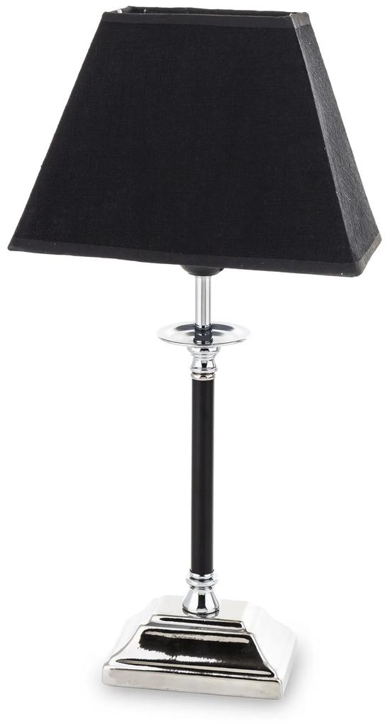 Stolní lampa černostříbrná 143503